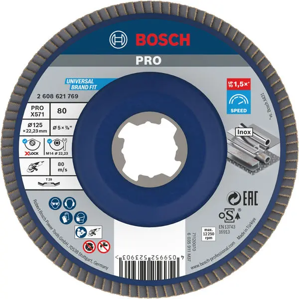Bosch Brusni disk PRO X571 X-Lock 2608621769, 125mm, G80
