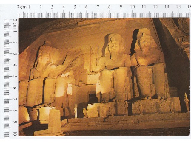 Abu-Simbel Temple illuminated by Night, Egipat