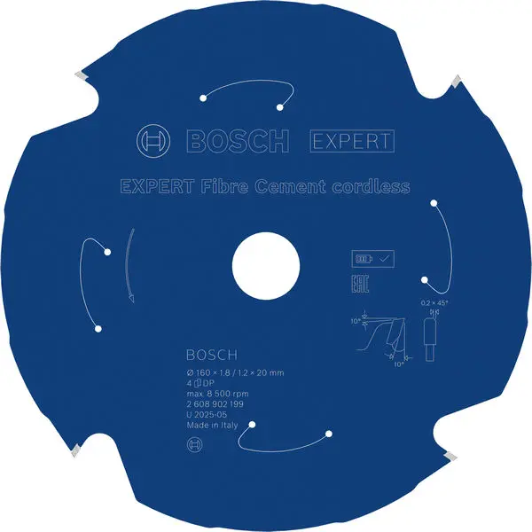 Bosch Aku list testere za vlaknasti cement Expert 2608902199, 160 mm, 4T