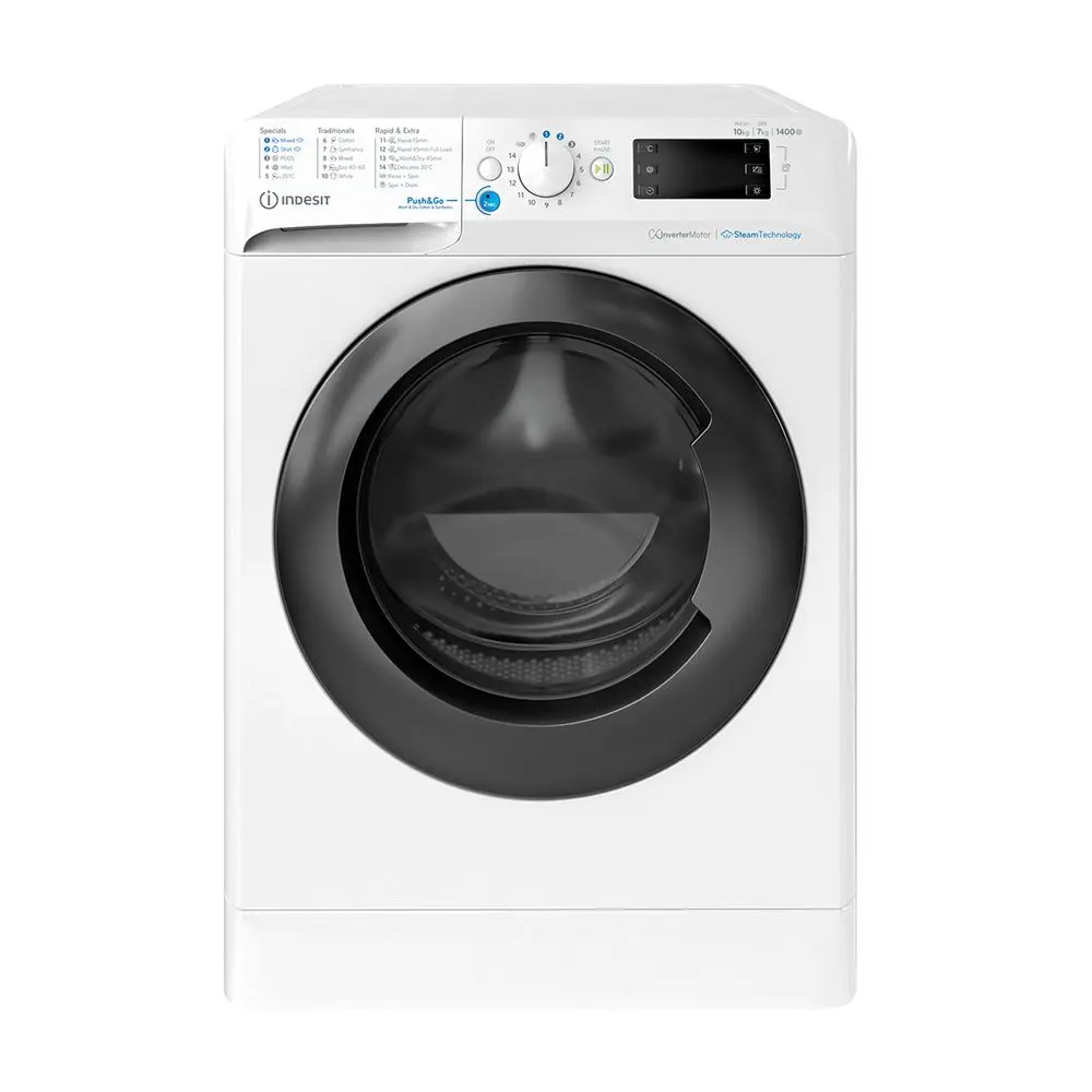 INDESIT Mašina za pranje i sušenje BDE 107436 WKV EE, 10/7kg, 1400 obrtaja, Inverter, Bela