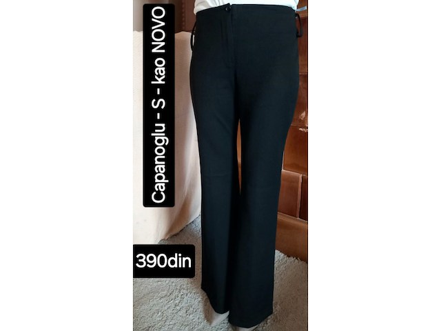 Capanoglu pantalone crne ženske S/36 - kao NOVO