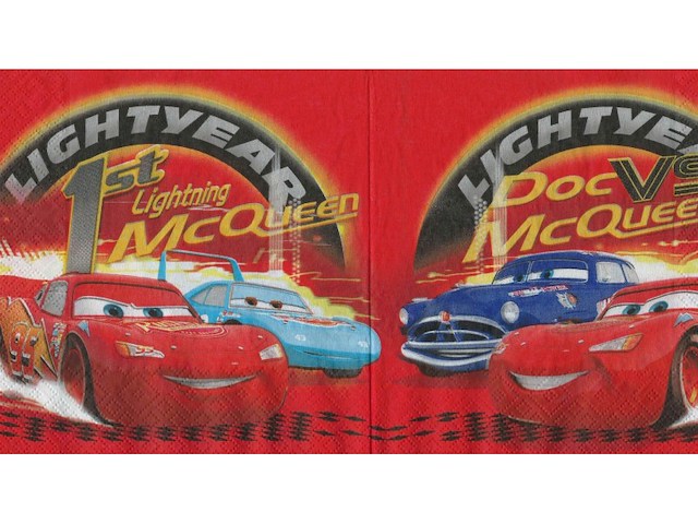 Salveta DM_005 - 33x33cm Dečiji motivi Disney Cars