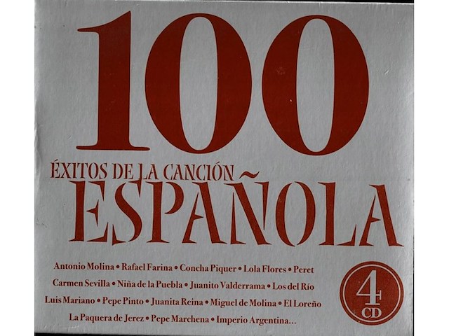 100 ESPANOLA exitos de la cancion 4 CD Novi