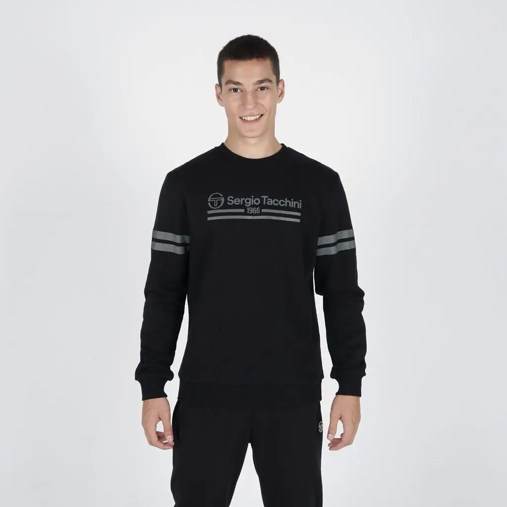 Sergio Tacchini Muški duks Andy crewneck, Crni