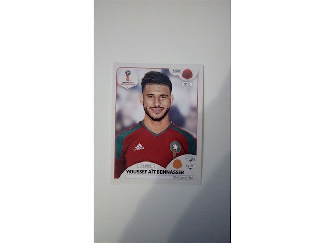 Panini FIFA 2018 Russia sličica broj 155