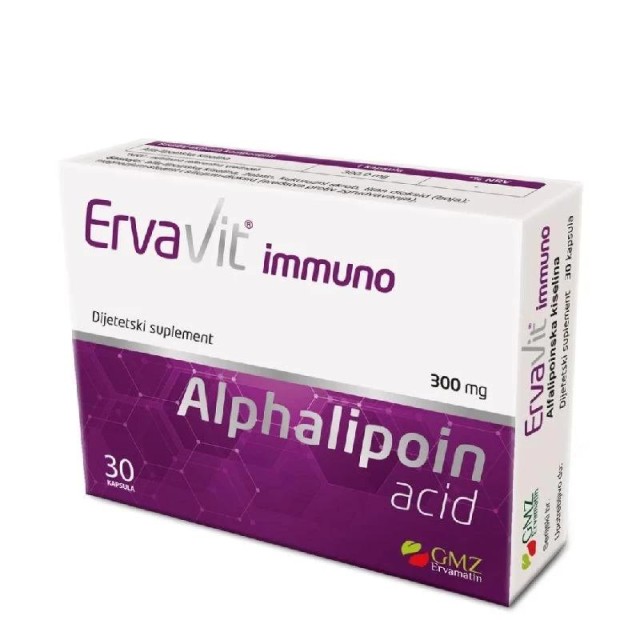 ERVAVIT ALFALIPOINSKA KISELINA 300MG 30 KAPSULA