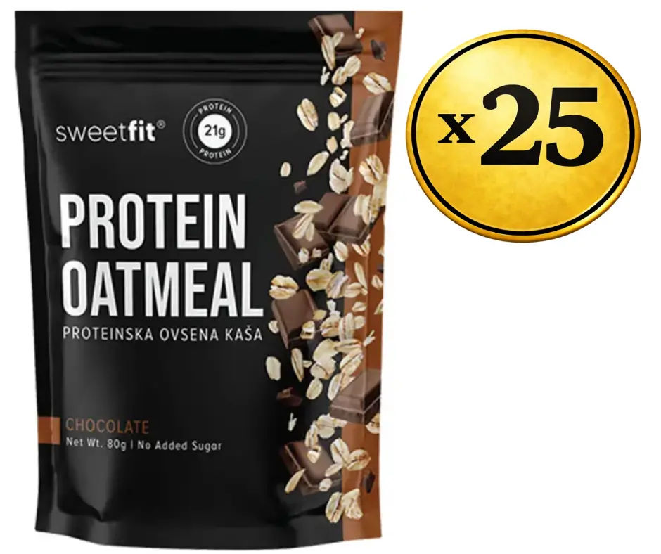 SweetFit Proteinska kaša, Čokolada, 25 komada