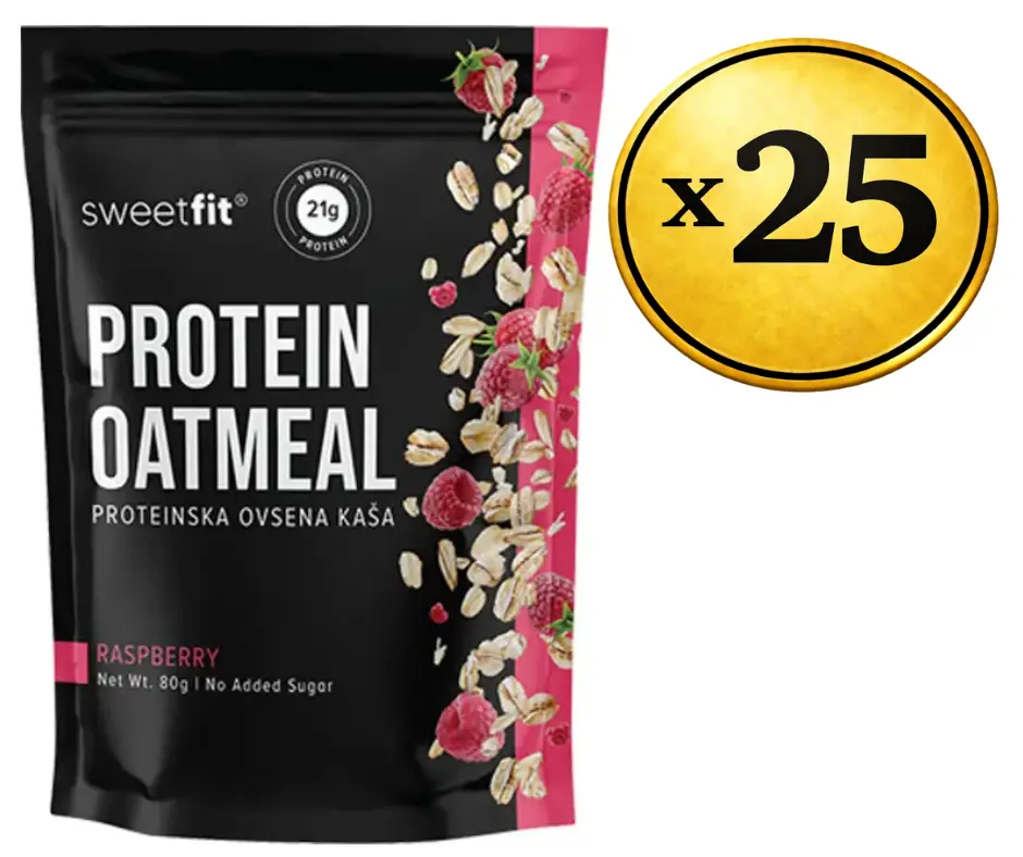 SweetFit Proteinska kaša, Malina, 25 komada