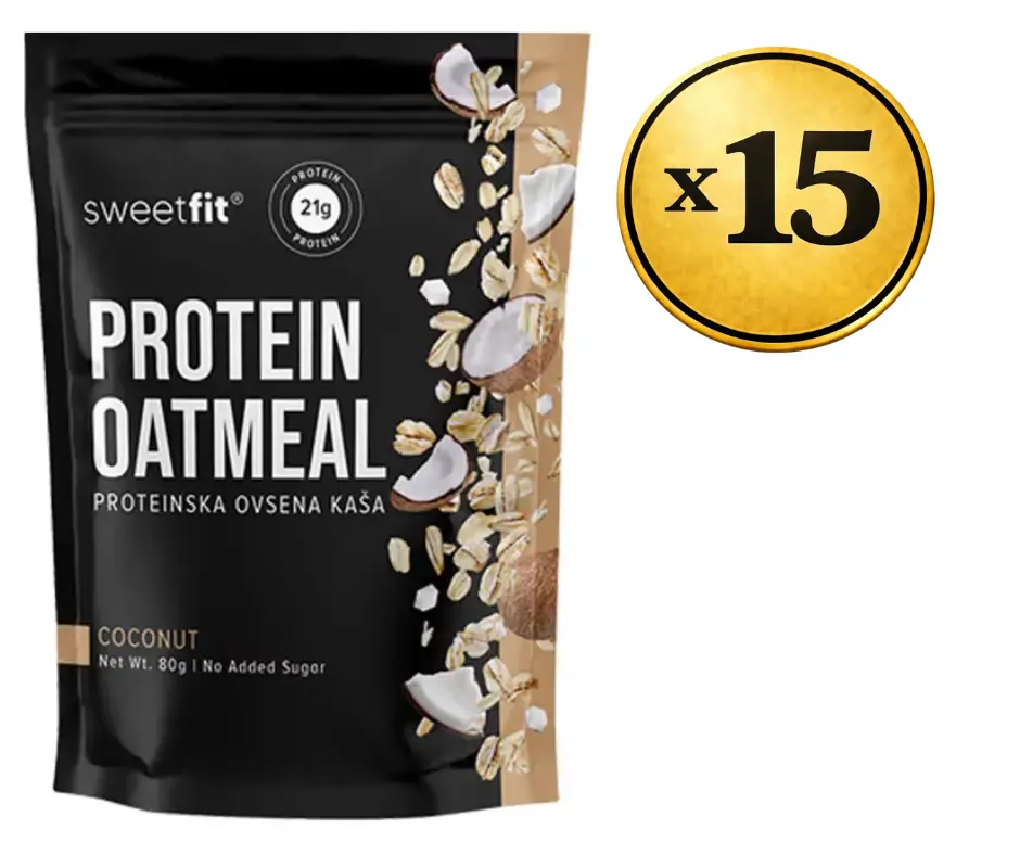 SweetFit Proteinska kaša, Kokos, 15 komada