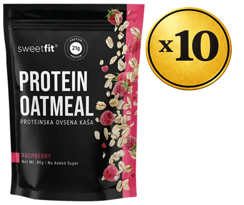SweetFit Proteinska kaša, Malina, 10 komada