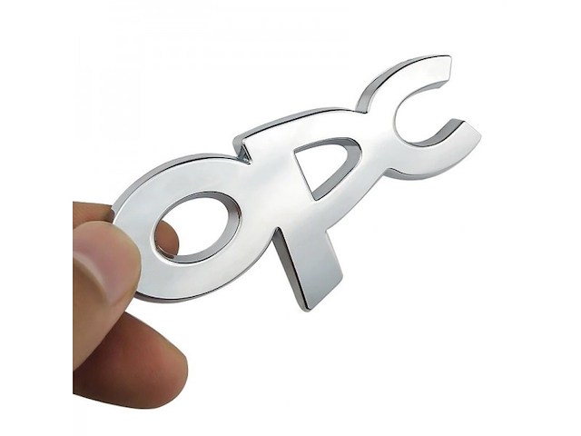 3D stiker - Opel OPC silver