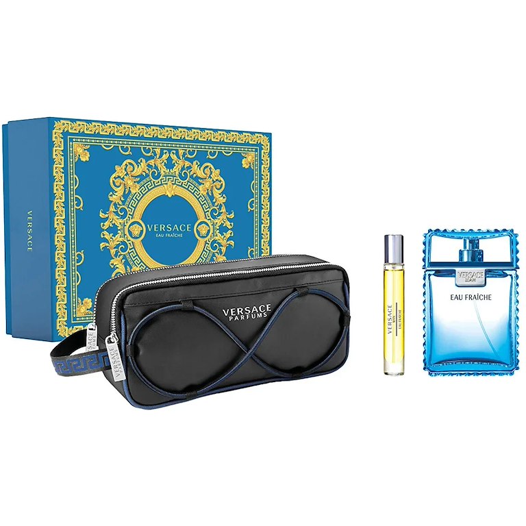 Versace Parfemski set Eau Fraiche EDT 100ml + 10ml, Neseser