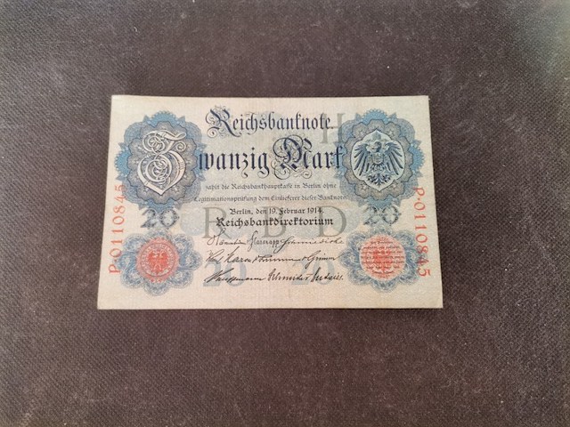 GERMANY 20 MARK 1914 ( 10 )
