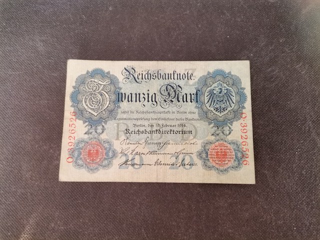 GERMANY 20 MARK 1914 ( 8 )