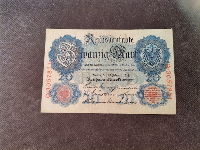 GERMANY 20 MARK 1914 ( 1 )