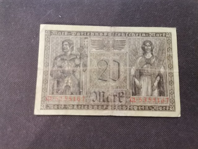 GERMANY 20 MARK 1918
