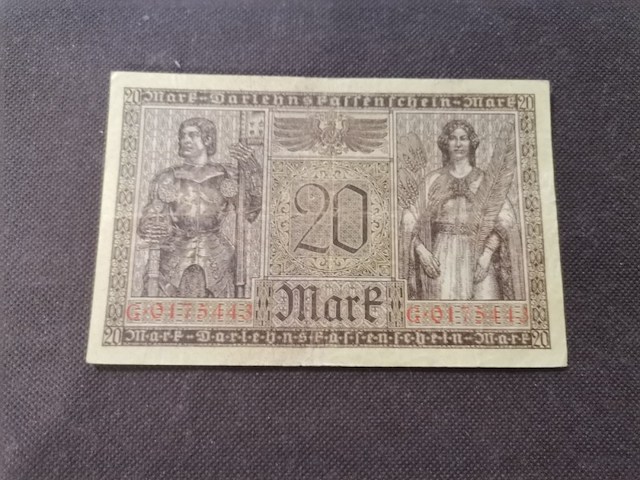 GERMANY 20 MARK 1918