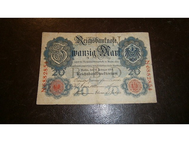 GERMANY 20 MARK 1914 ( 7 )