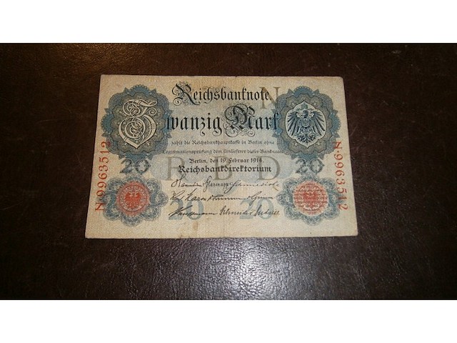 GERMANY 20 MARK 1914 ( 3 )