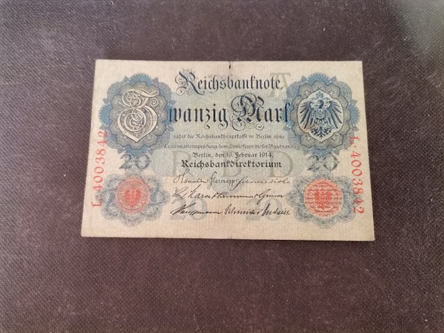 GERMANY 20 MARK 1914 ( 1 )