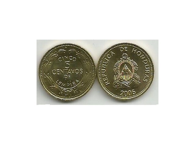 Honduras 5 centavos 2006. UNC