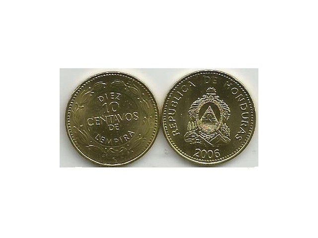 Honduras 10 centavos 2006. UNC