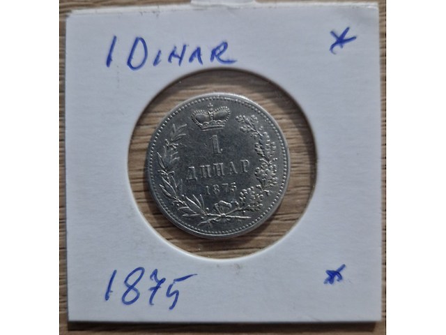 1 dinar 1875 Srebro