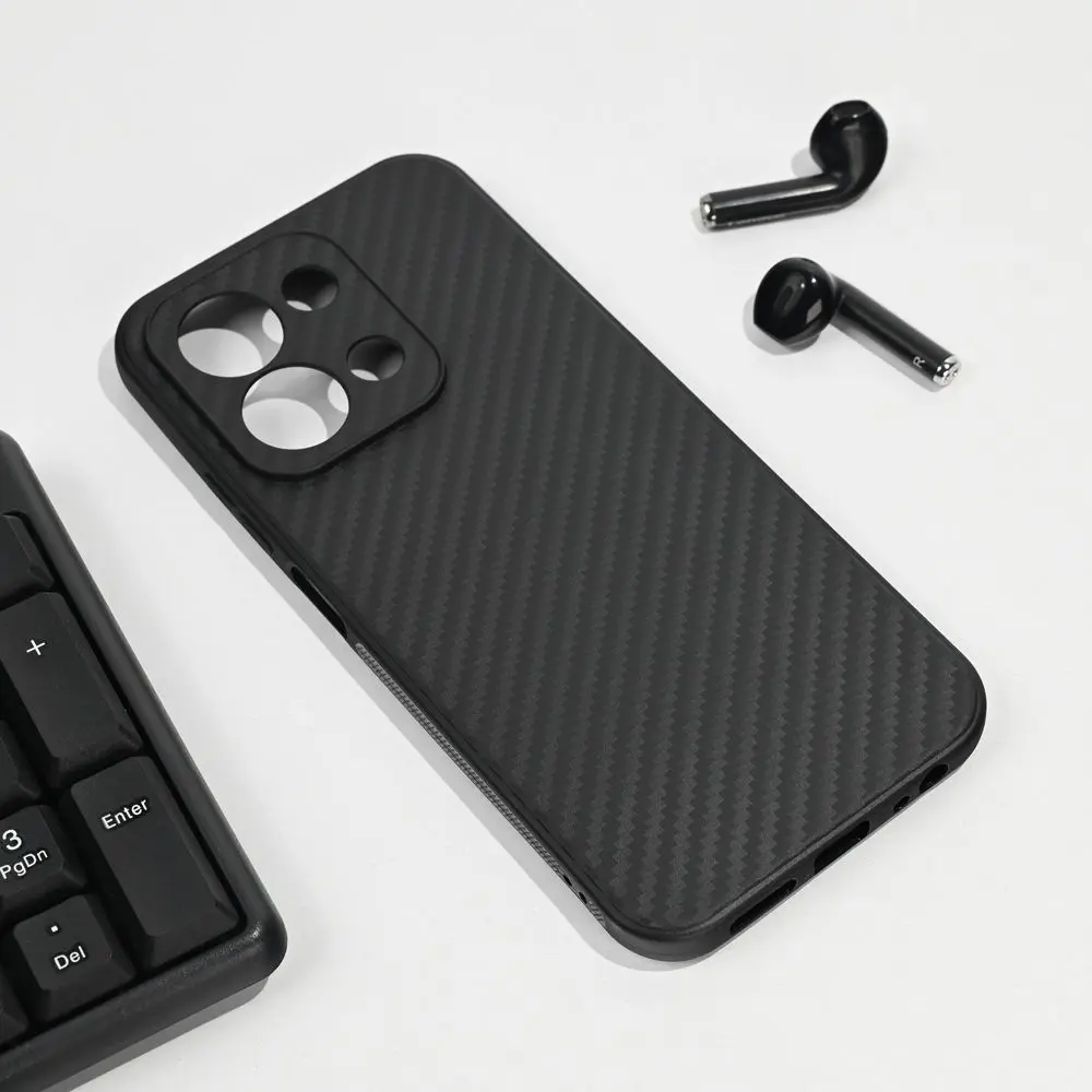 CARBON FIBER Maska za Xiaomi Redmi 15C 4G EU 173mm Carbon Fiber, Crna
