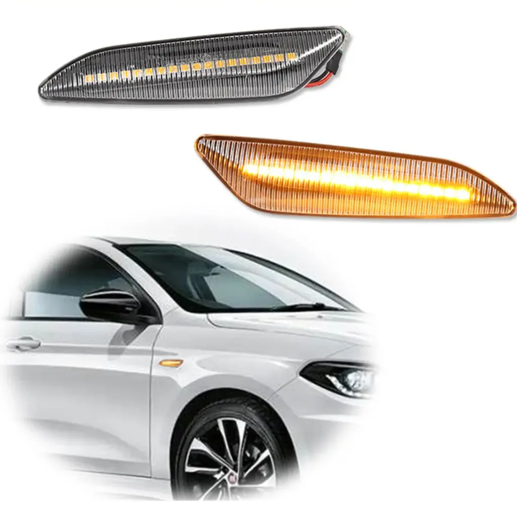LED Dinamički migavci za Lancia Ypsilon 2011–2020, Providni