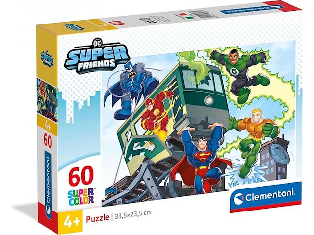 Puzzle slagalice 60 delova DC Superfriends Clementoni 26066