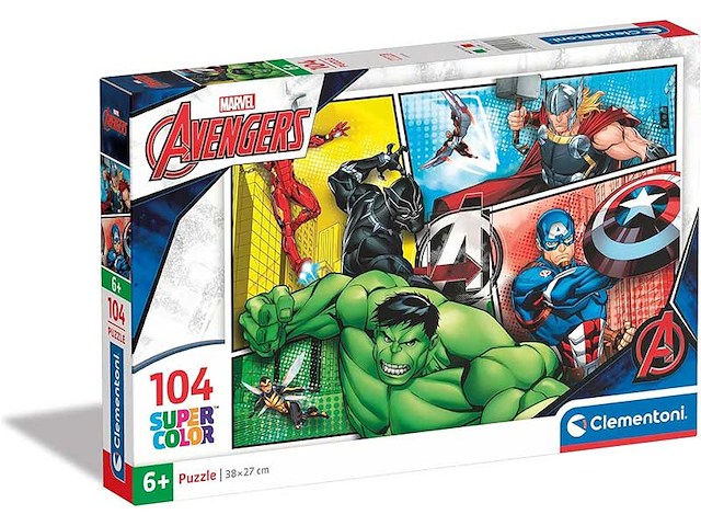 Puzzle slagalice 104 dela Marvel Avengers Clementoni 27284
