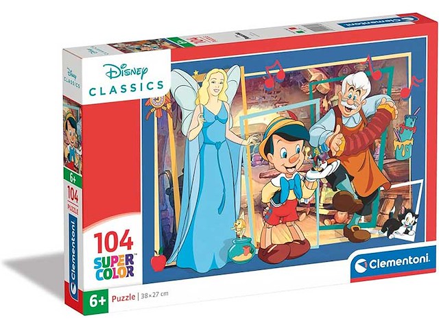 Puzzle slagalice za decu 104 dela Pinokio Clementoni 25756