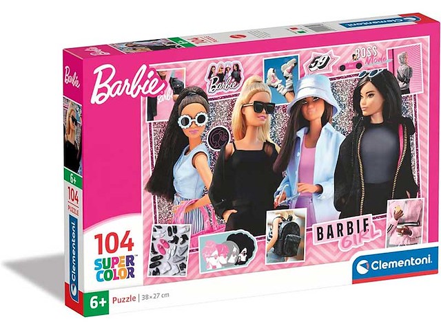 Puzzle slagalice za decu 104 dela Barbie Clementoni 25754