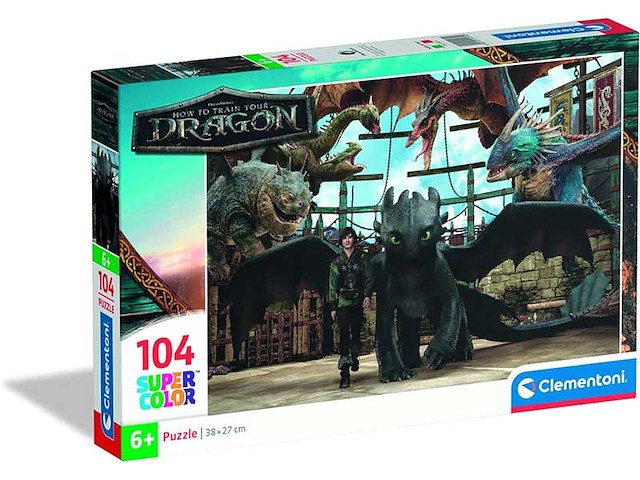 Puzzle slagalice 104 dela How to Train Your Dragon Clementoni 25079