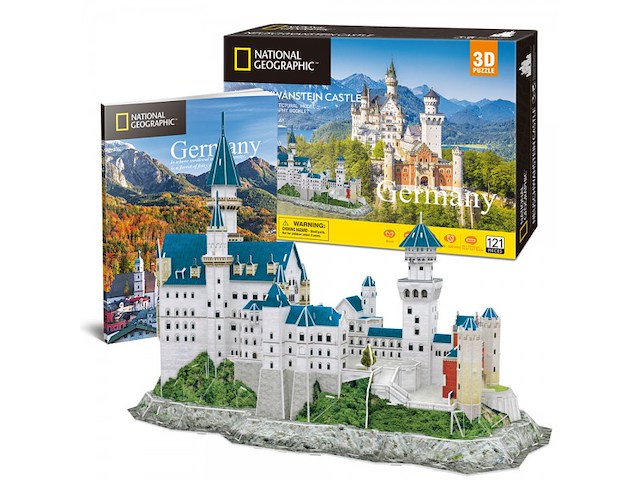 CubicFun National Geographic 3D Puzzle Neuschwanstein dvorac