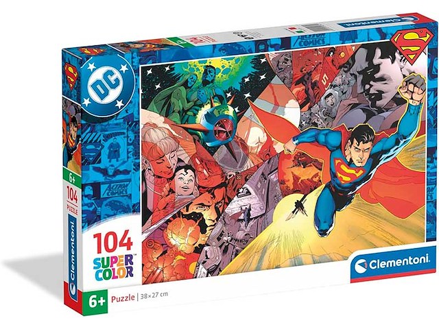 Puzzle slagalice za decu 104 dela Supermen Clementoni 25074