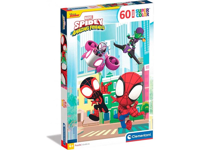 Puzzle slagalice za decu 60 maxi delova Spidey Clementoni 26476