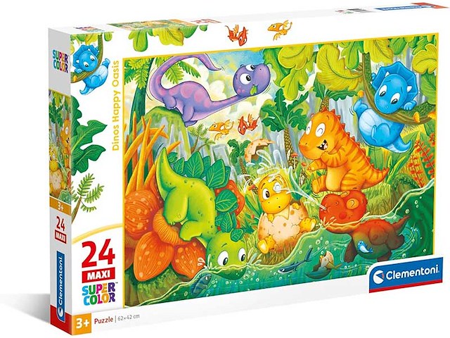 Puzzle slagalice za decu 24 maxi dela Mali dinosaurusi Clementoni 28524