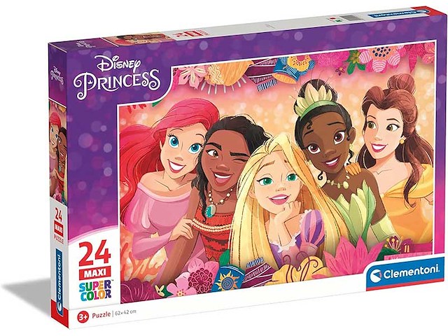 Puzzle slagalice za decu 24 maxi dela Disney Princess Clementoni 24241