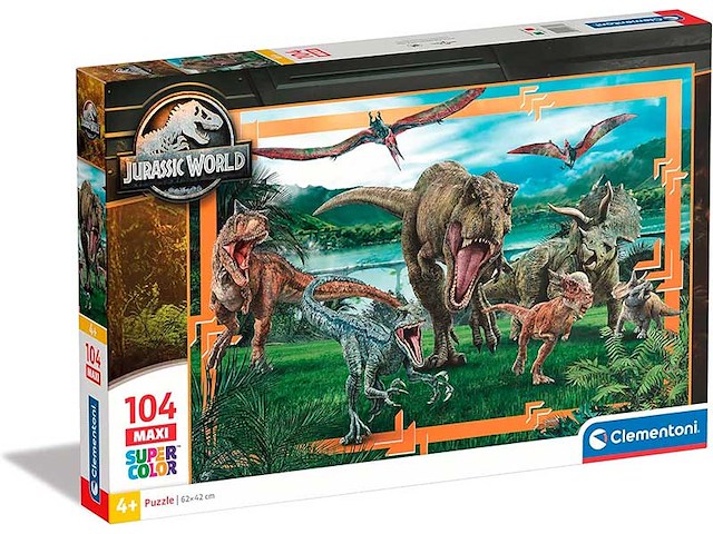 Maxi puzzle slagalice za decu 104 dela Jurassic World Clementoni 23770