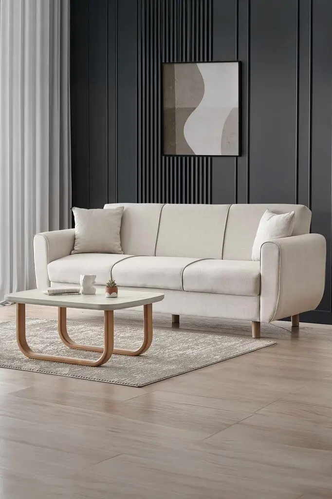 Atelier del Sofa Trosed na razvlačenje Flavia, 214 cm, Bež