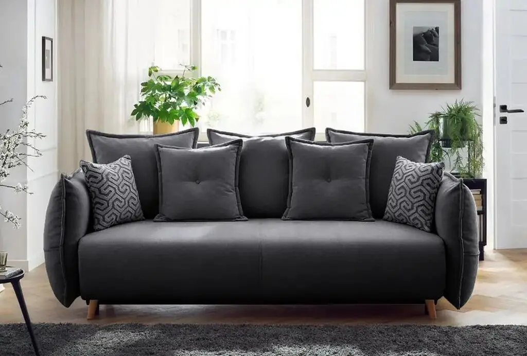Atelier del Sofa Trosed na razvlačenje Puffy, 235 x 95 x 98 cm, Antracit