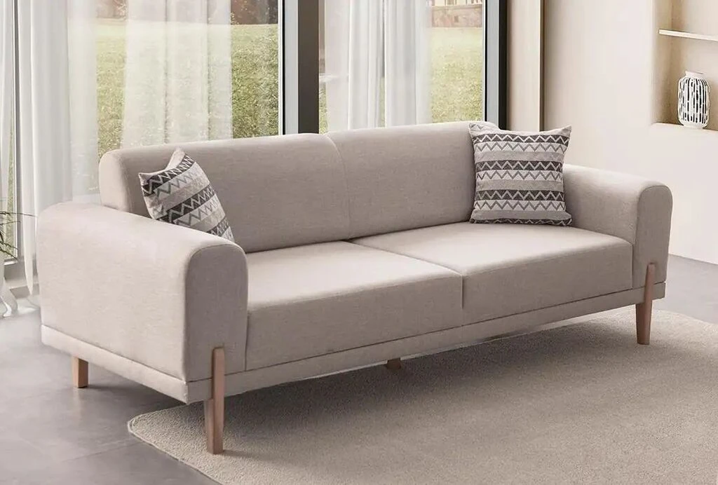Atelier del Sofa Trosed na razvlačenje Mocha, 220 x 80 x 90 cm, Krem