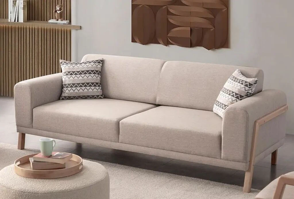 Atelier del Sofa Trosed Latte, 220 x 80 x 90 cm, Krem