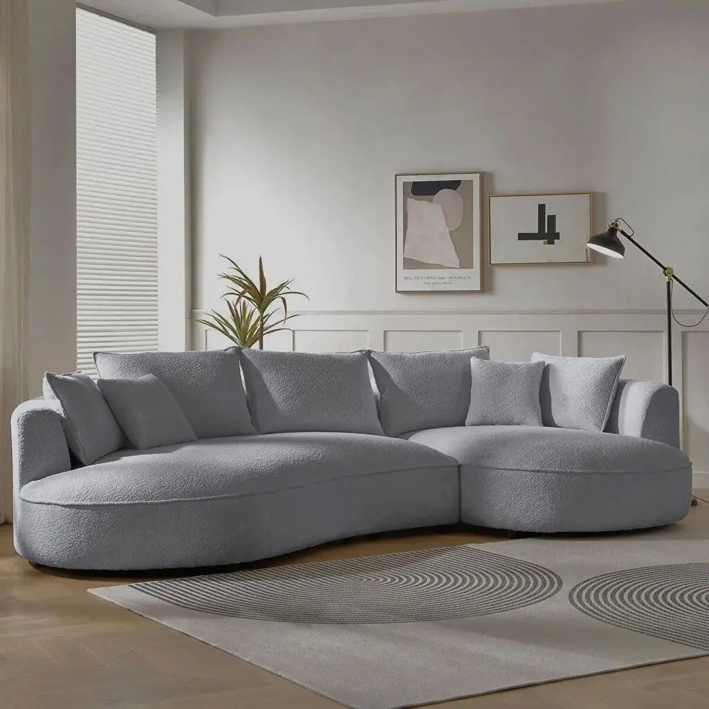 Atelier del Sofa Ugaona garnitura na razvlačenje Venedik Right, 317 x 163.5 x 71 cm, Siva