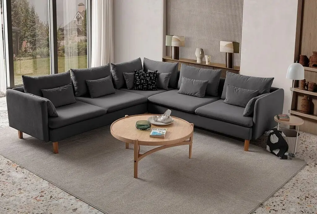 Atelier del Sofa Ugaona garnitura Flexy L, 285 x 285 x 100 cm, Antracit