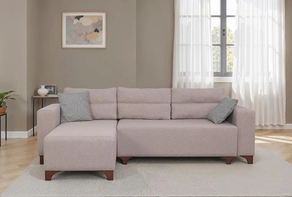 Atelier del Sofa Ugaona garnitura na razvlačenje Tloft Mini, 260 x 160 cm, Krem