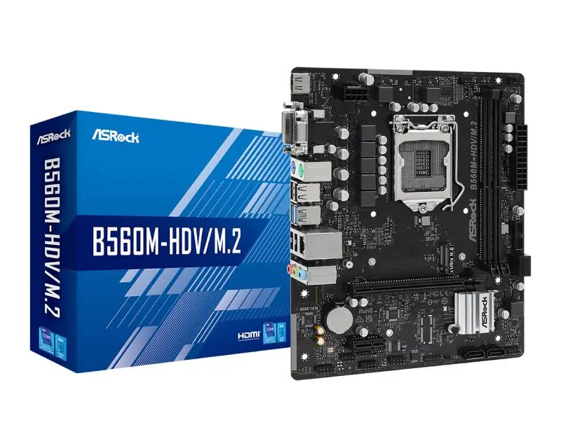 ASROCK Matična ploča s1200 B560M-HDV/M.2 crna