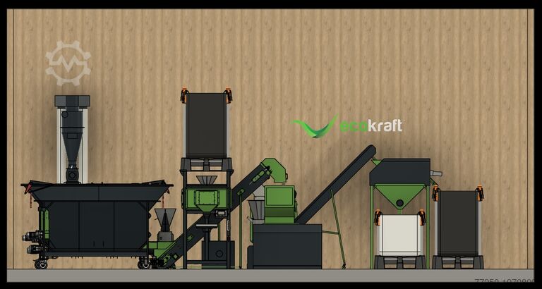 Mlin za pelet
Ecokraft Pelletpresse und Absackanlage