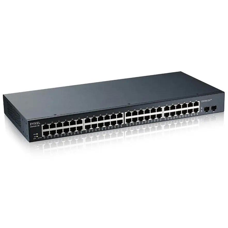 ZYXEL GS1900-48HP V2 - 48-portni GbE Smart Managed PoE Switch sa GbE Uplink-om